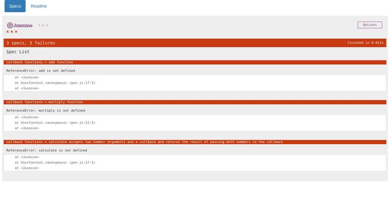 Callback Function Exercise