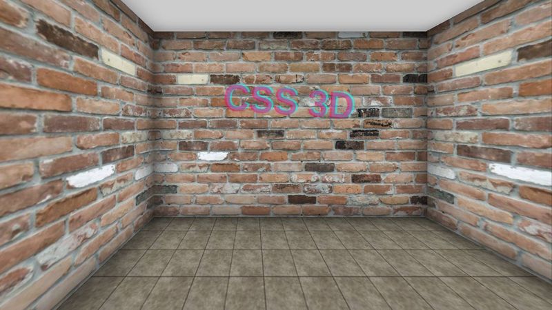 Pure CSS 3D Space