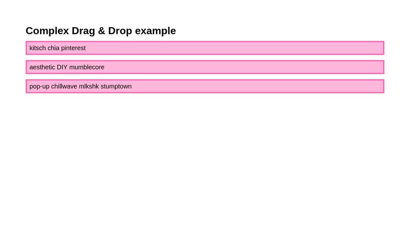 Reordering a list using HTML5 Drag&Drop