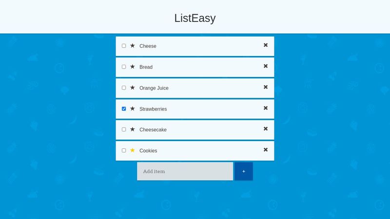 ListEasy - Voice Recognition using Annyang. Say 'add' followed by an item to add it to the list ...