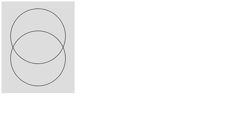 D3: Intersect circles at area/2