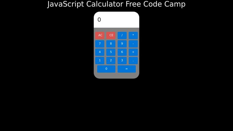 JavaScript Calculator - Free Code Camp