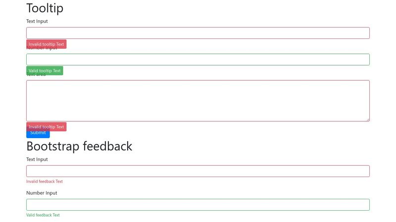 Bootstrap 4 - Form Validation