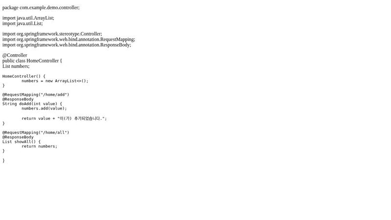 2018-04-29-2 src/main/java/com.example.demo.controller.HomeController.java