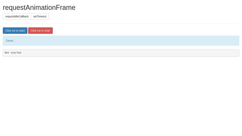 Debug requestAnimationFrame
