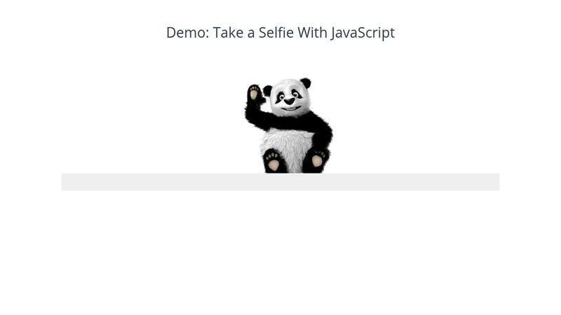 Demo: Take a Selfie With JavaScript