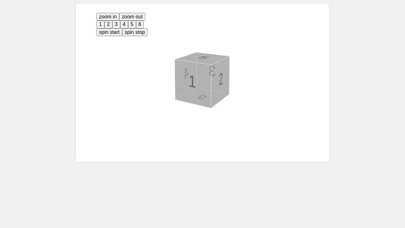 CSS3 3D cube