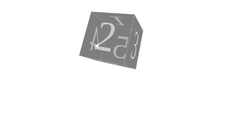 CSS 3D dice