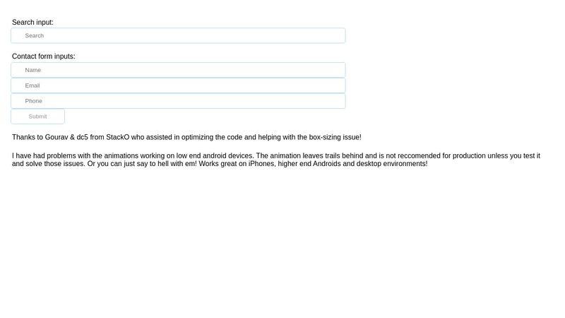 CSS3 Expandable Search Form