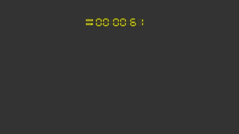 CSS-only chronometer
