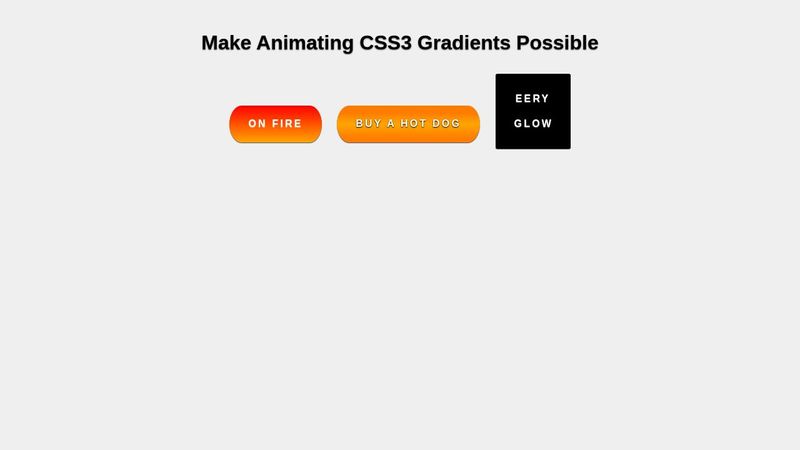 Pure CSS Gradient animations