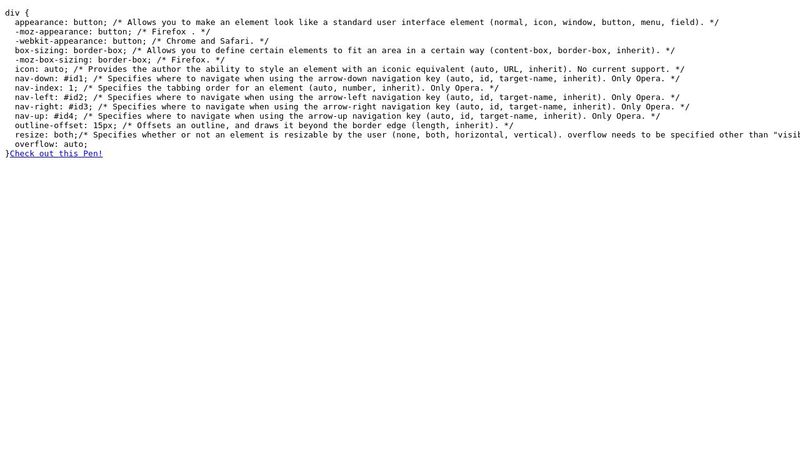 HTML5 Course - CSS - user-interface properties (for iframe)
