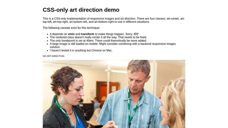 CSS-Only Art Direction