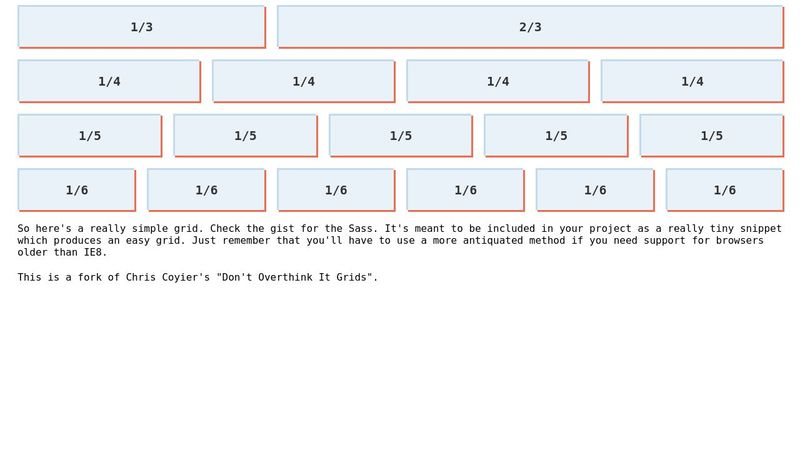 A Really Simple Sass Grid