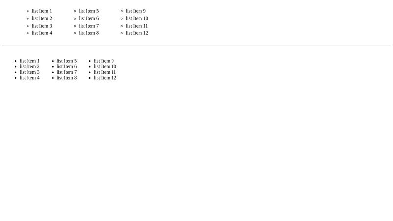Split Lists Items into Columns with jQuery