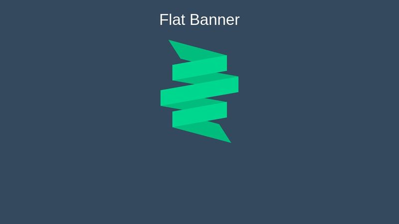 PURE CSS3 Vector Ribbon Banner