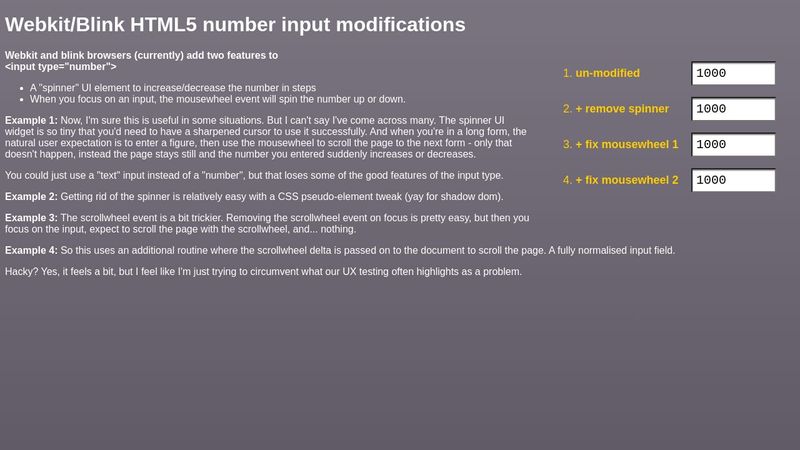 Normalising HTML5 input type="number" features in webkit
