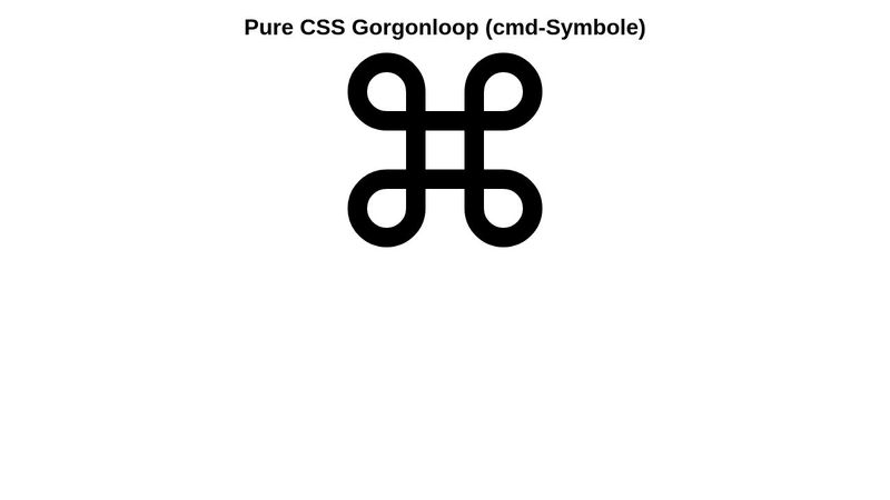 Pure CSS Gorgonloop (single-element)