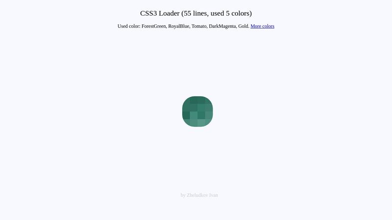 CSS3 Animated loading icon