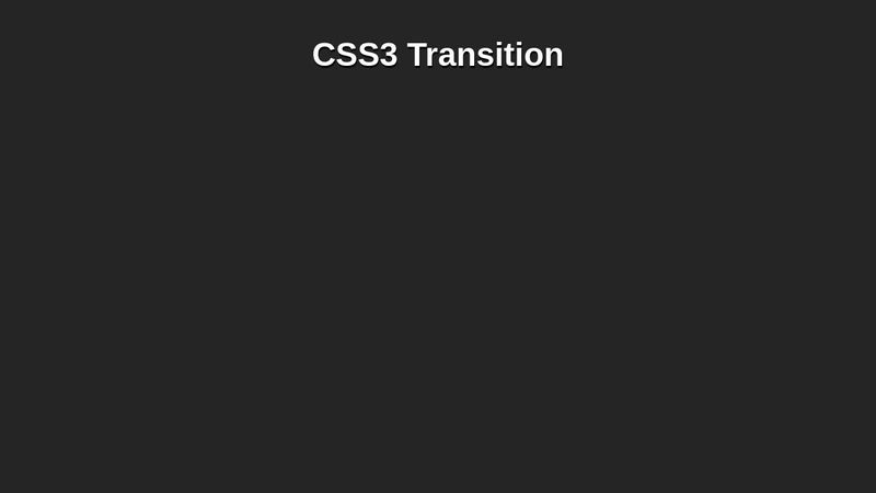 css transition on hover