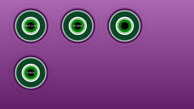 css circles inside circles & one element