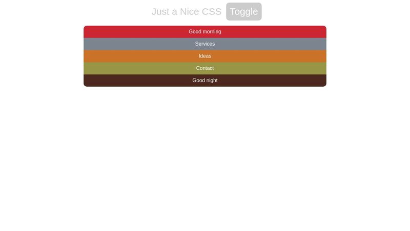Just a Nice CSS3 Toggle