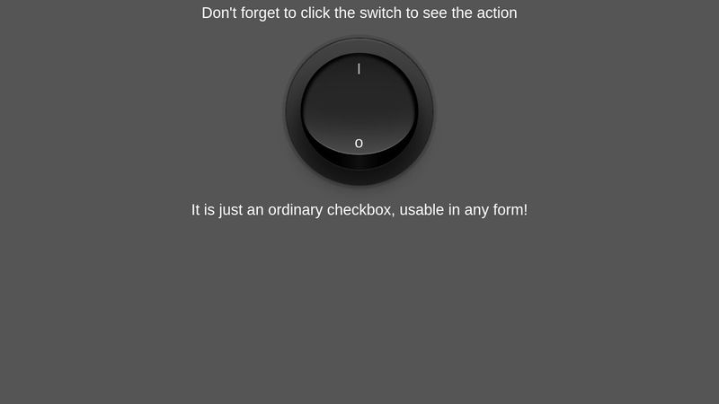 Toggle switch with checkbox:checked