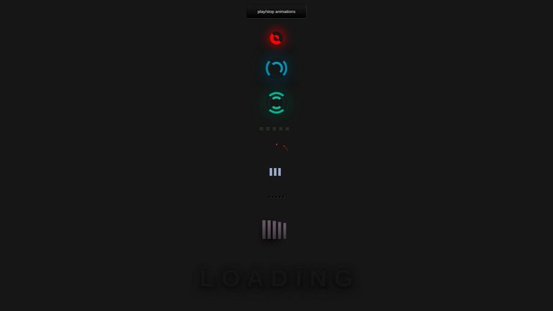 CSS3 loading animations