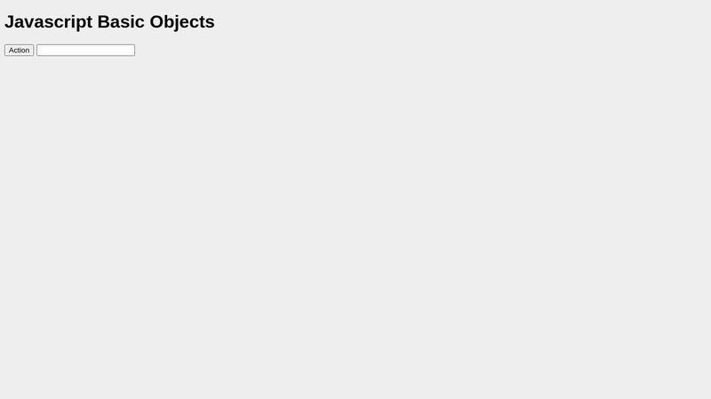 JavaScript Foundations: Basic Objects