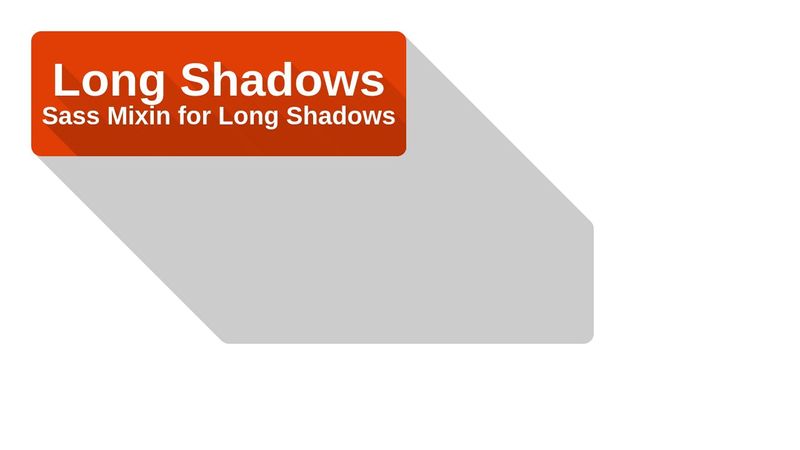 Long Shadow Sass Mixin