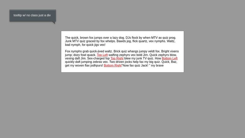 Popover/tooltip with pure CSS