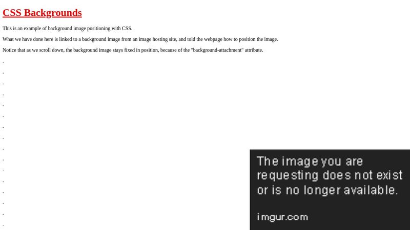 CSS Backgrounds Example