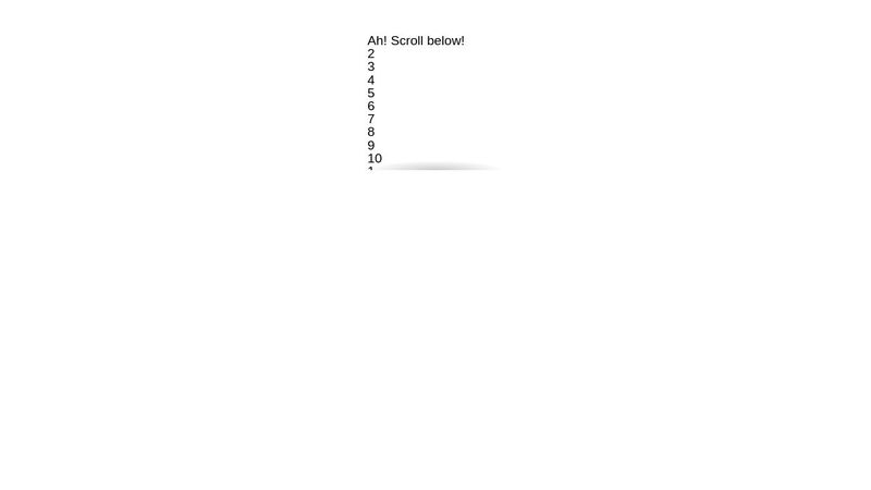 scrolling shadows with background-attachment: local