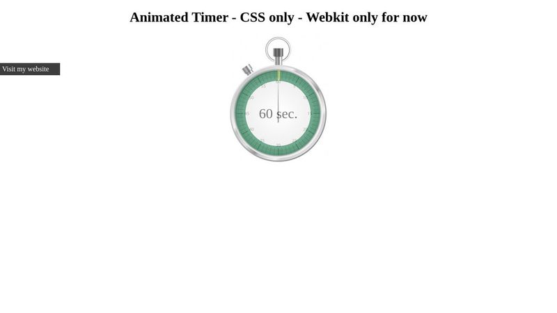 Customizable Animated Timer - CSS only