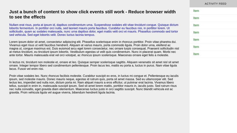 Responsive jQuery Slide Out Notification Sidebar