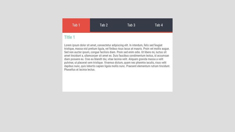 Tabs pure CSS