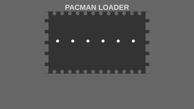 Pacman Loader (no images) [Pug + Sass]