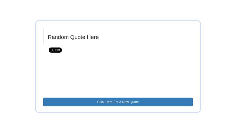 FreeCodeCamp Random Quote Machine