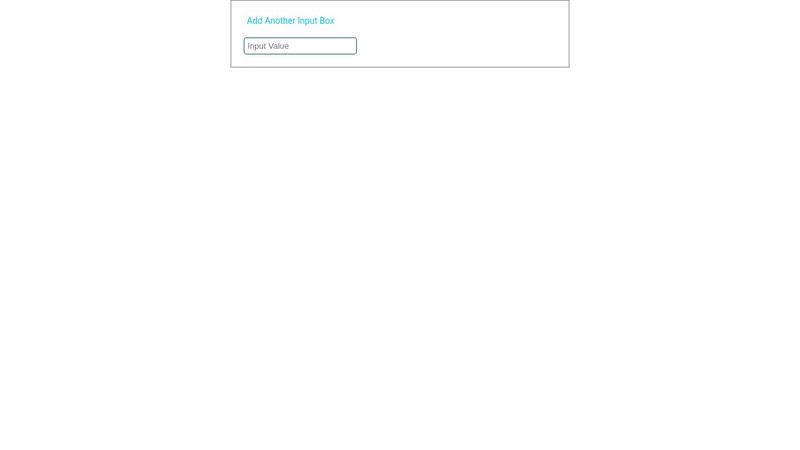 Add /remove input fields