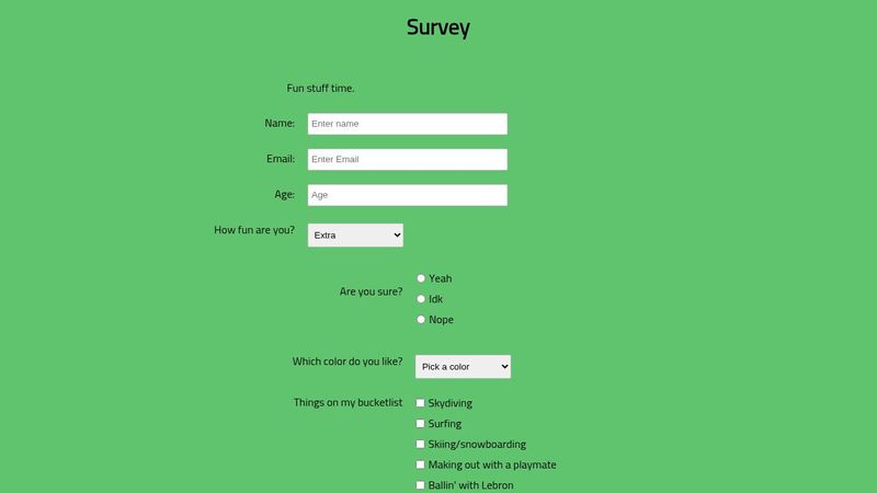 Survey Form