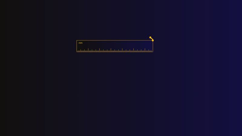 Pure css animation: #ruler