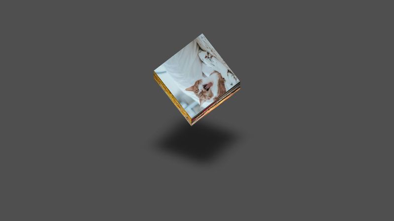 Pure CSS 3D Cube