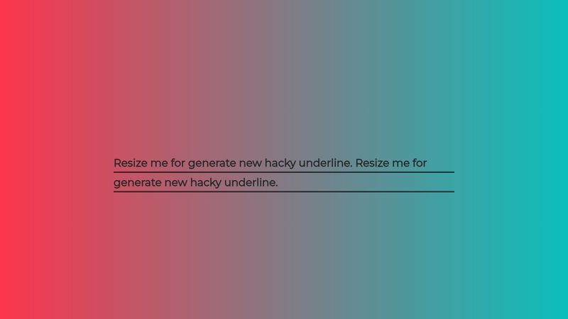 CSS dynamic text-underline