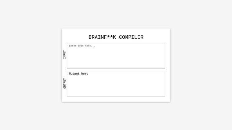BrainF**k Compiler