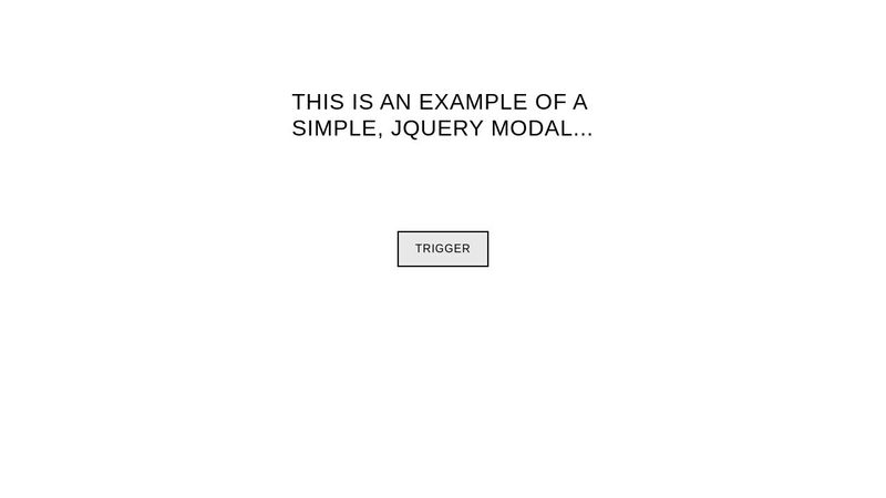 Simple Modal (jQuery)