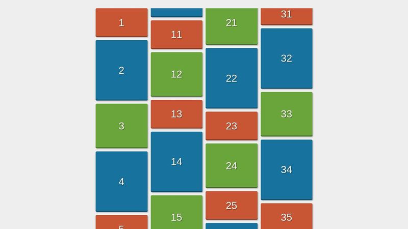 Pinterest layout style with CSS