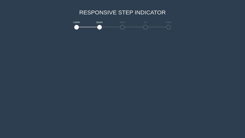 Step indicator