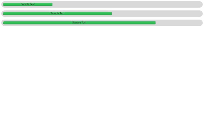 Simple CSS Progress Bar