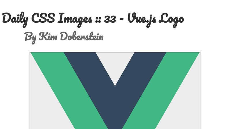 Daily CSS Image 33 - Vue.js Logo