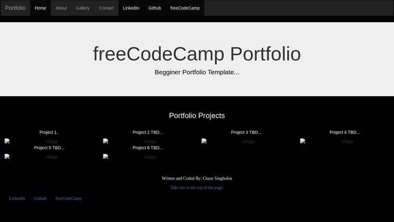 freeCodeCamp Portfolio Webpage